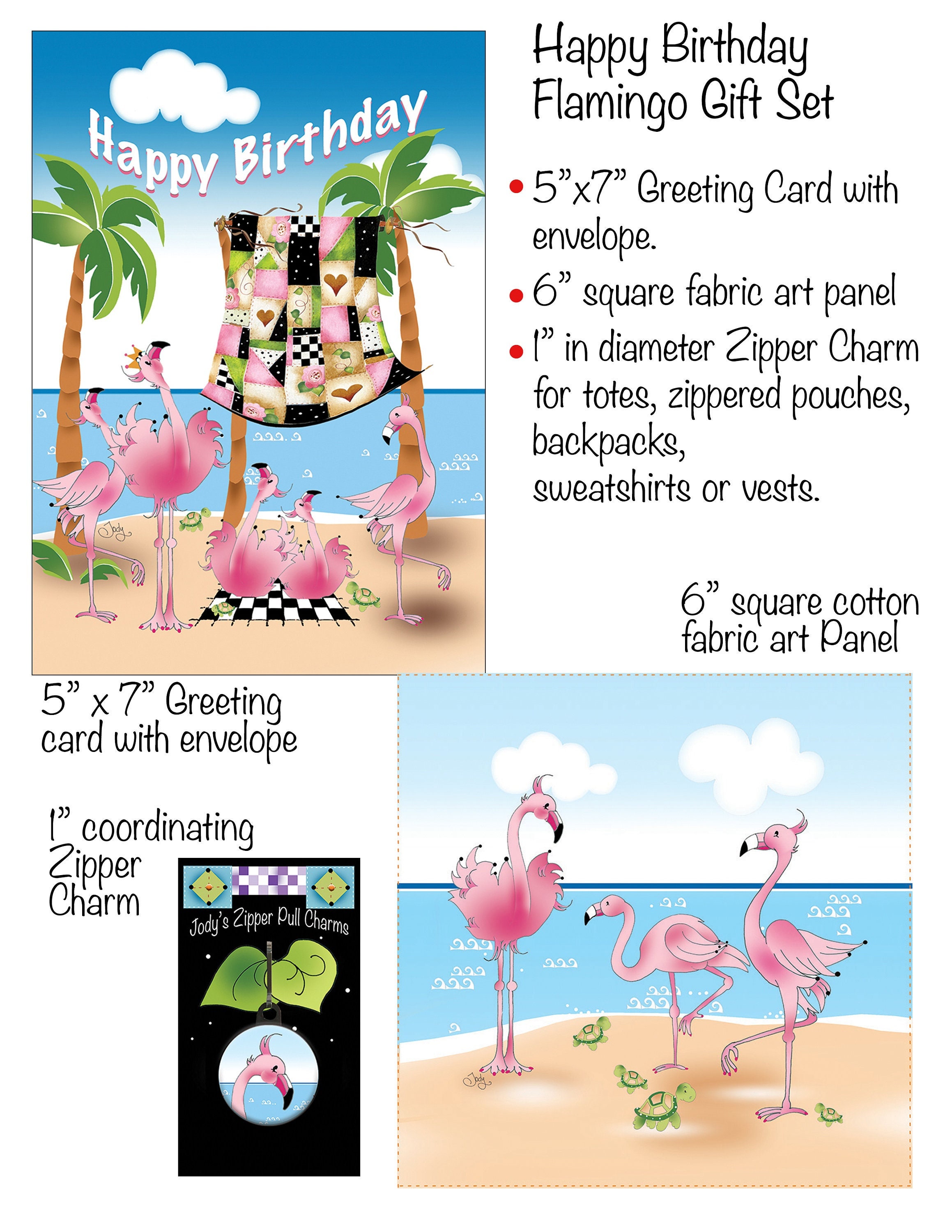 Happy Birthday Flamingo Theme Gift Set - Etsy