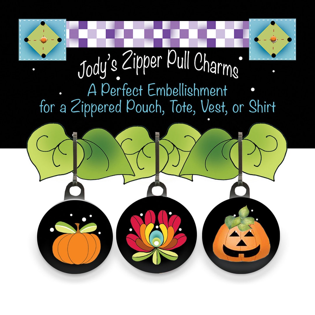 NEW Zipper Charm Designs for Halloween! - Etsy