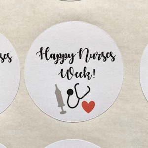Happy Nurses Week Stickers/hospital Week Favors/party - Etsy