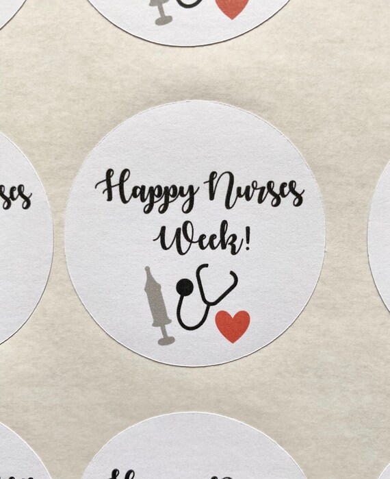 Happy Nurses Week Stickers/hospital Week Favors/party - Etsy