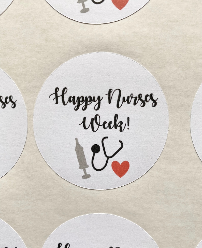 Happy Nurses Week Stickers/hospital Week Favors/party - Etsy