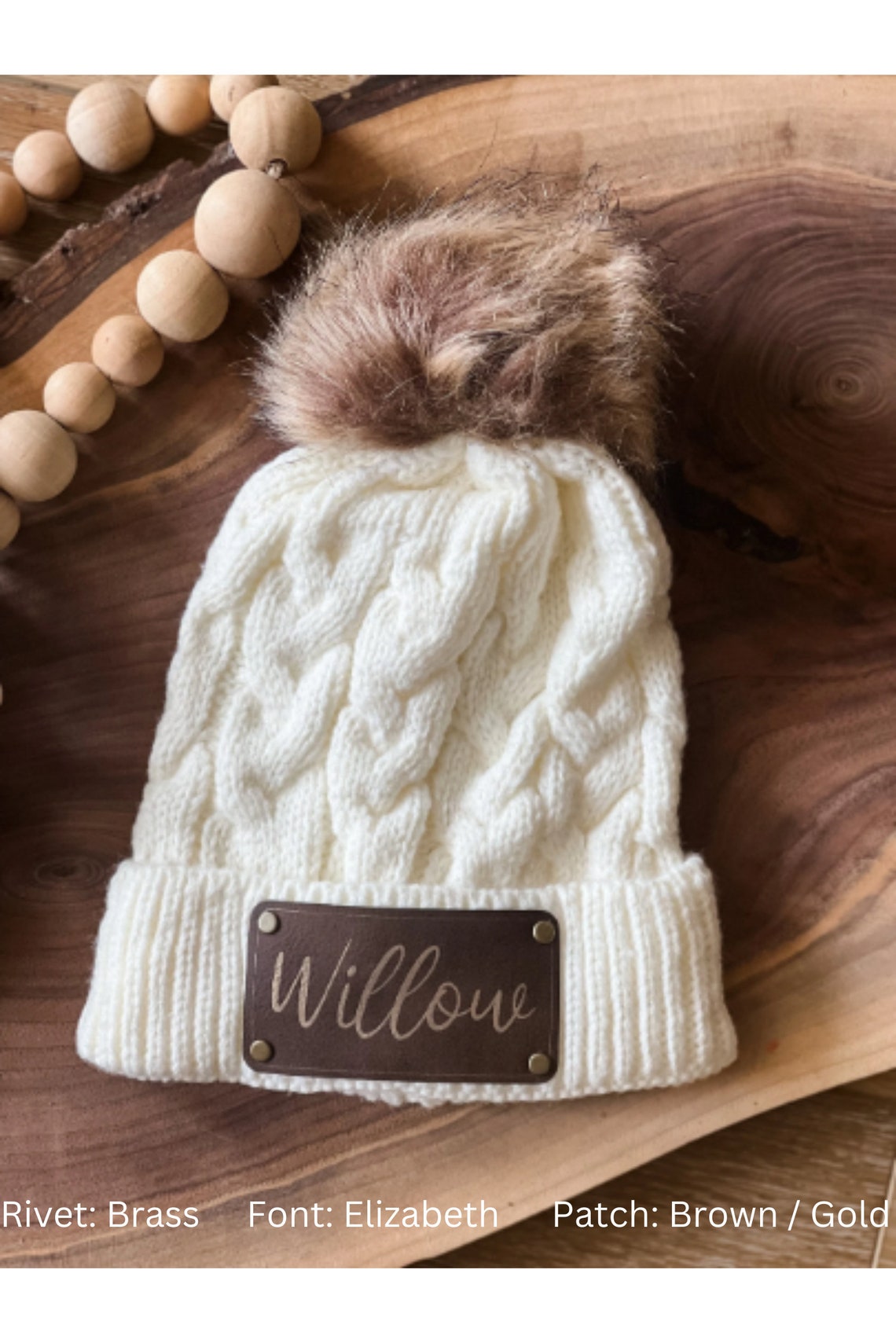 Personalized Name Monogram Initials Toddler Beanie Vegan - Etsy