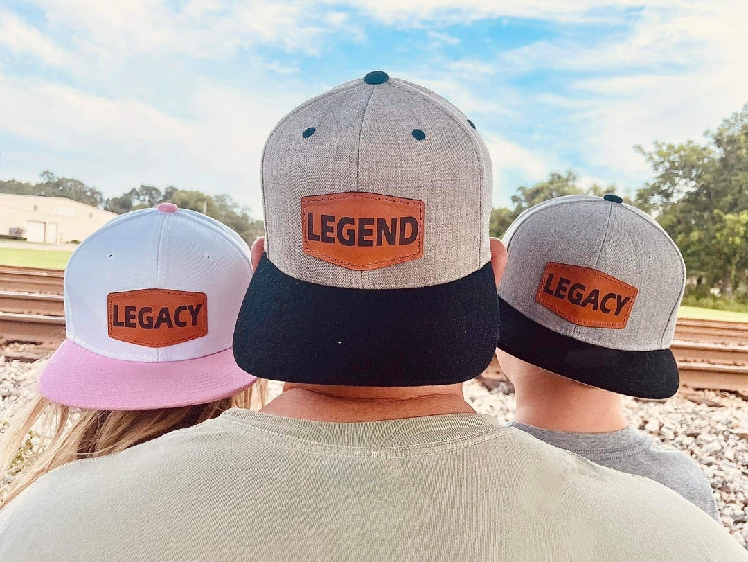 Matching Father Son Hats, Custom Leather Patch Trucker Hats - Etsy