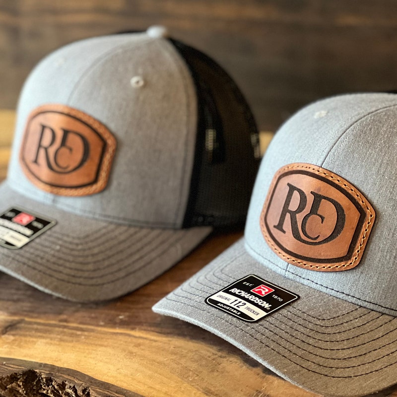 Leather Patch Hat - Etsy