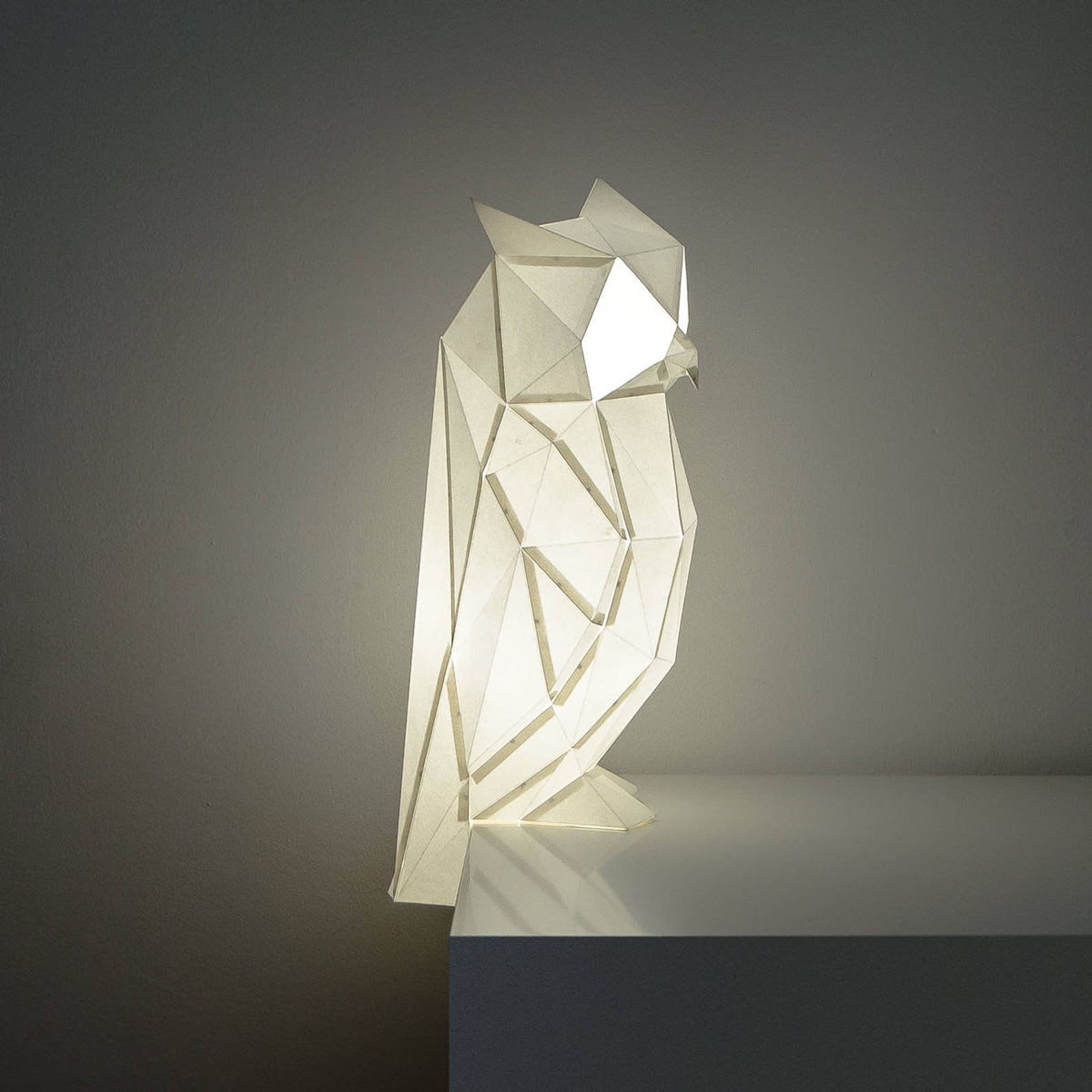 Night Owl DIY Paperlamp pre-cut papercraft kit | Etsy