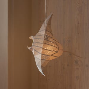 Manta Ray DIY Pendant Paperlamp Kit - Plug Version ( Pre-cut Papercraft ...