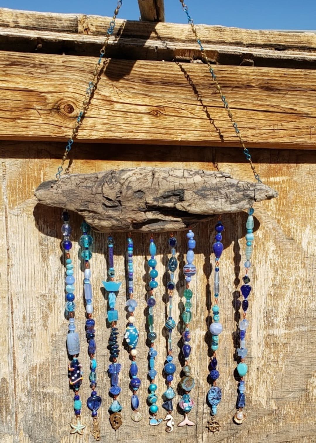 Custom Driftwood, Driftwood Sign, Beaded Driftwood Sign, Driftwood Wall ...