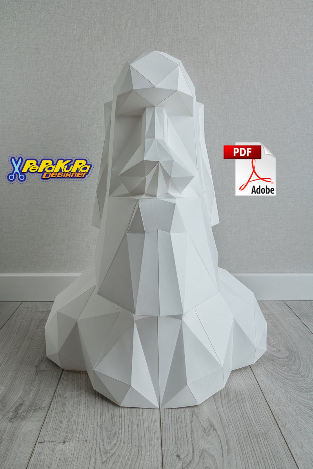 Moai Rapanui Sculpture Statue, Easter Island, DIY PDO (pepakura) + PDF ...