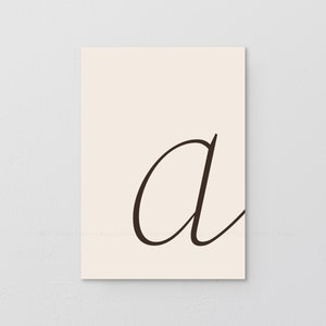 Cursive Lowercase Letter a Printable | Small Hand Written Calligraphy ...