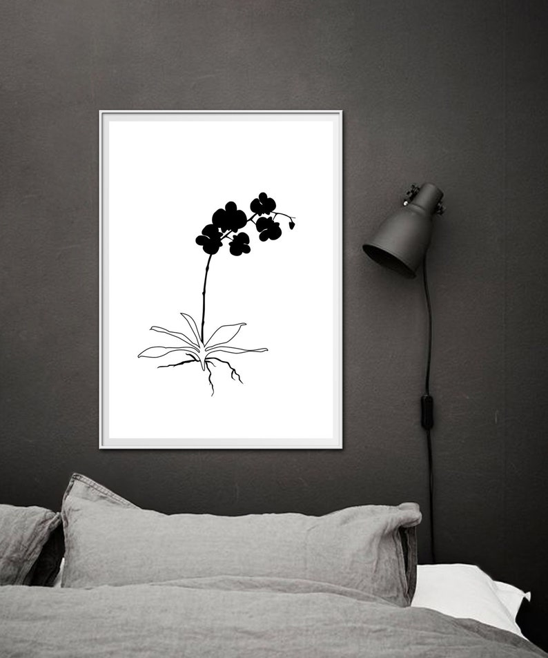 Orchid Printable Flower Print Plant Prints Floral Wall Art - Etsy