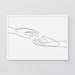 Pinky Swear Printable, One Line Drawing Print, Black White Hands Artwork, Hand Poster, Original ...