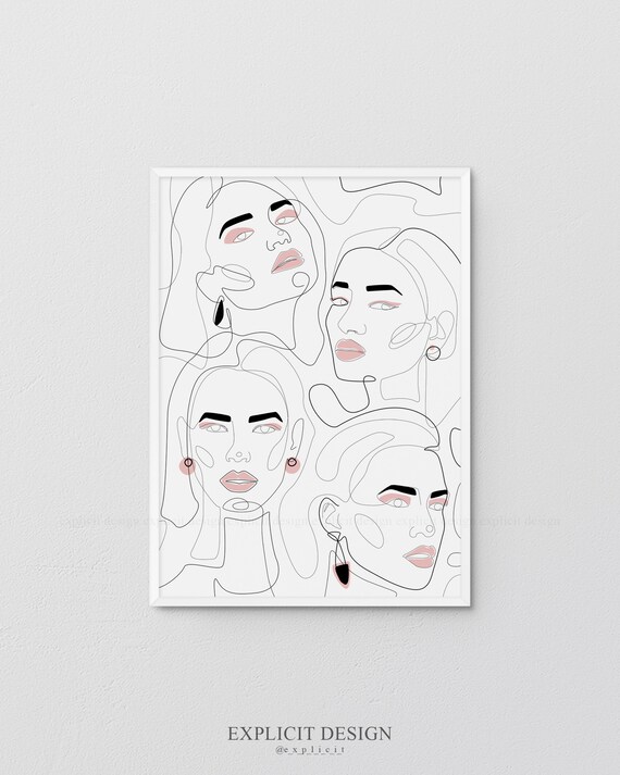 Blushing Girl Drawing