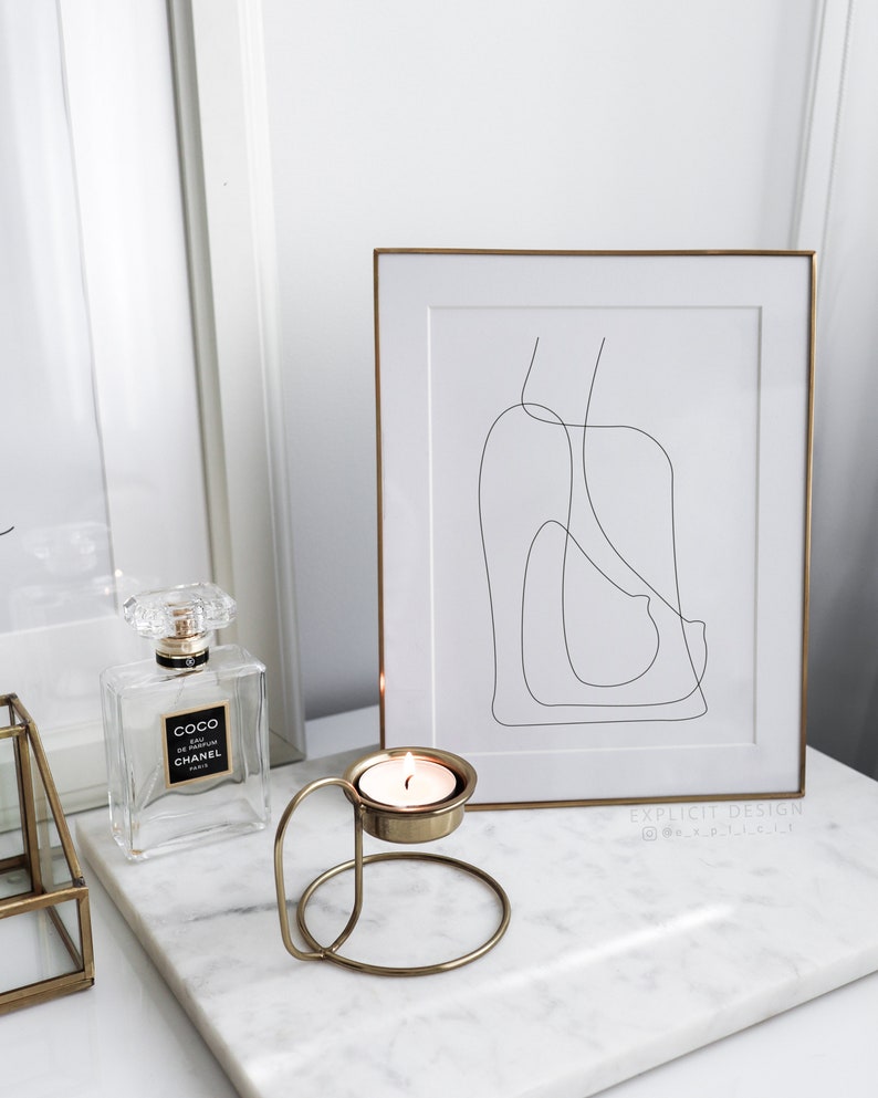 Nude Line Drawing Printable Naked Female Body Minimalist Etsy Australia
