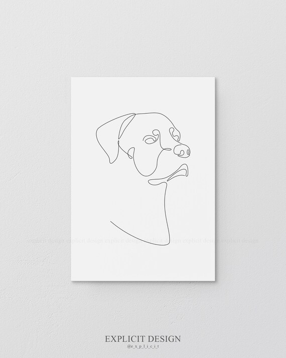 Rottweiler Face Drawing
