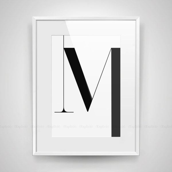 Letter M Print - Etsy
