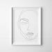 Face Outline Printable One Line Drawing Print Feminist - Etsy