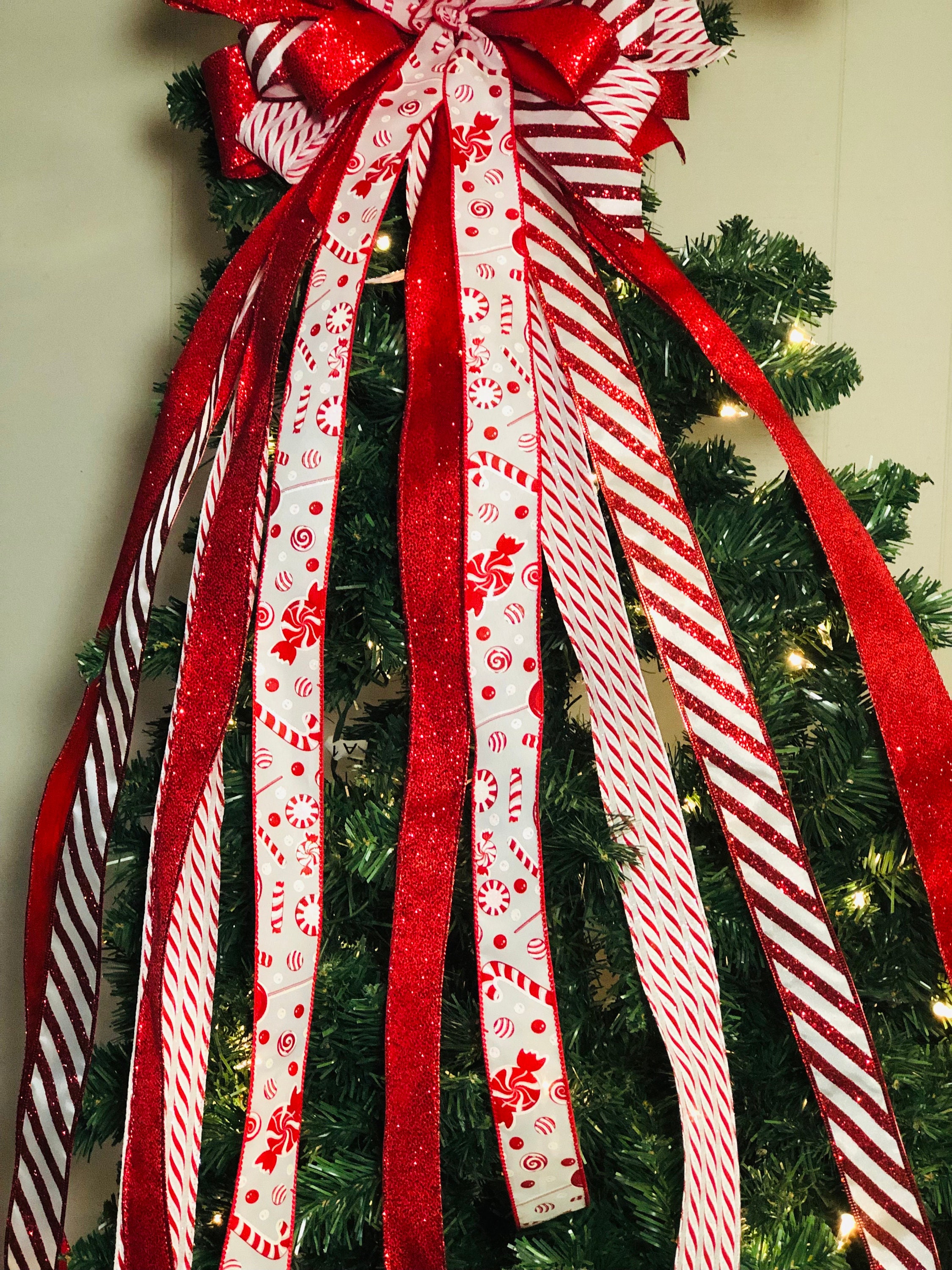 Candy Tree Topper Christmas Tree Topper Peppermint Tree Topper ...
