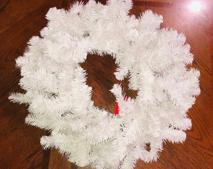 Wreath Base White Pine Wreath Winter Wreath Christmas Wreath Halloween ...