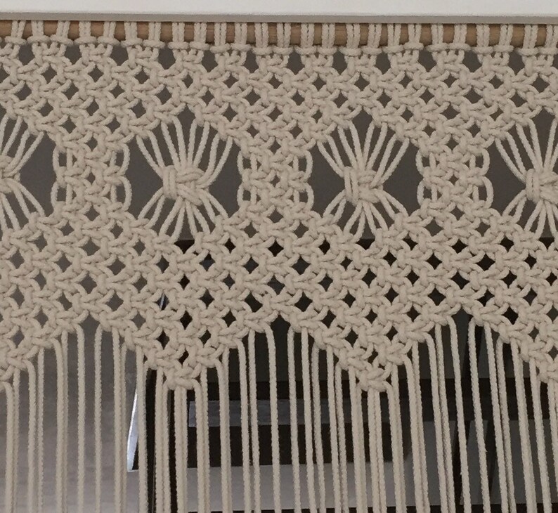 Handmade macrame Boho deur gordijn / vliegen gordijn in eigen | Etsy ...