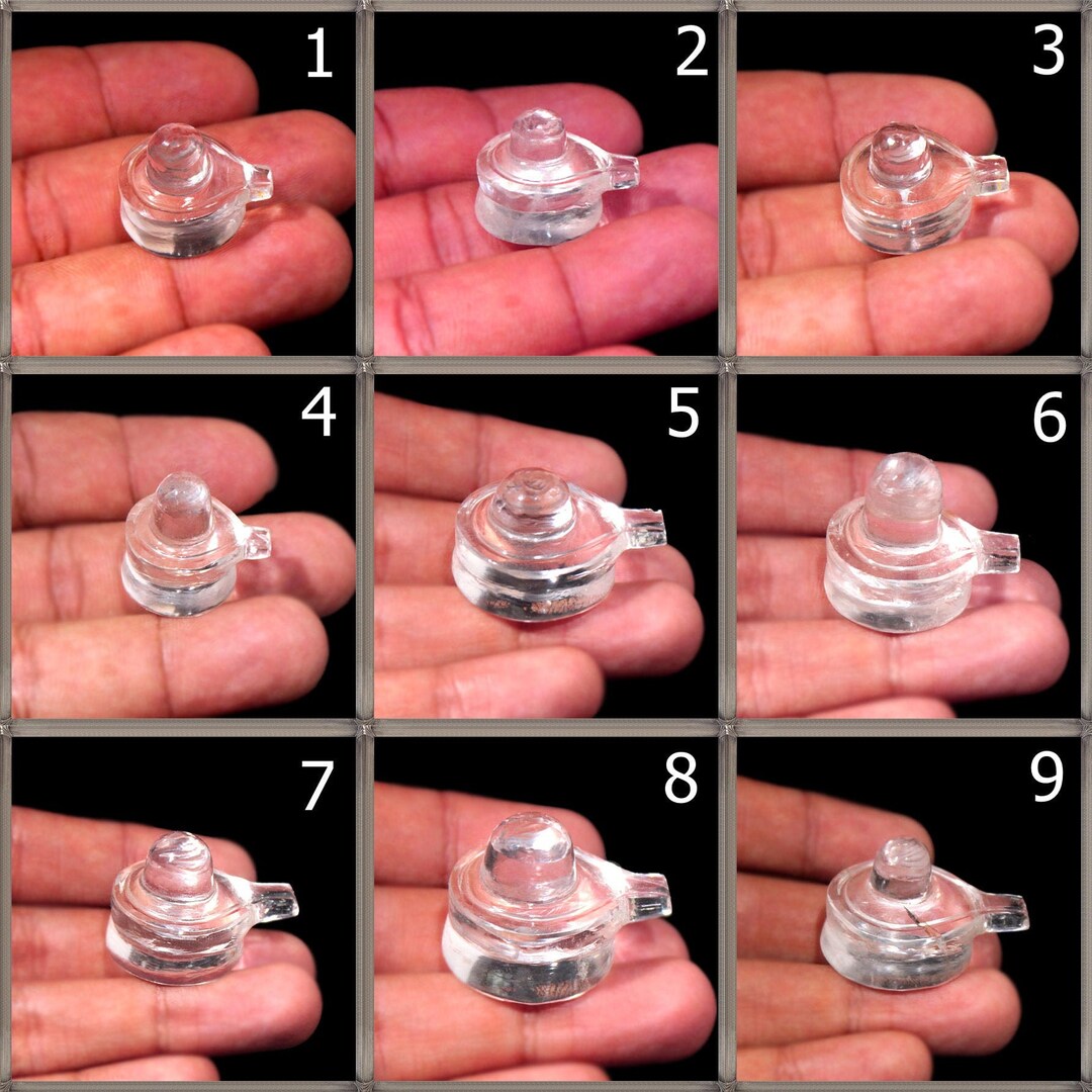 Lovely Clear Sphatik Rock Crystal Quartz Shivling Figure Top Quality ...