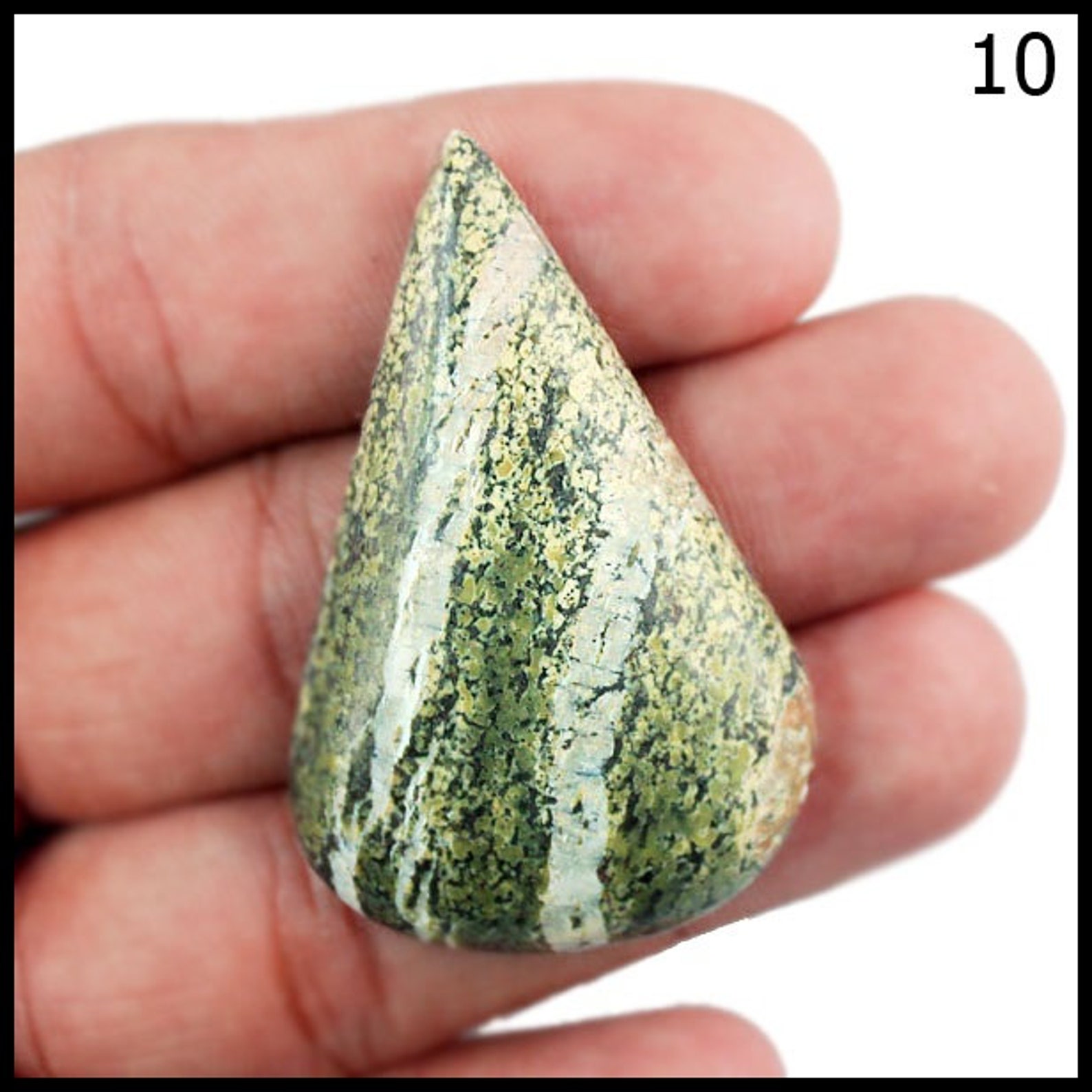 Nice Quality Natural Green Lizard Skin Jasper Cabochon Loose Gemstone ...