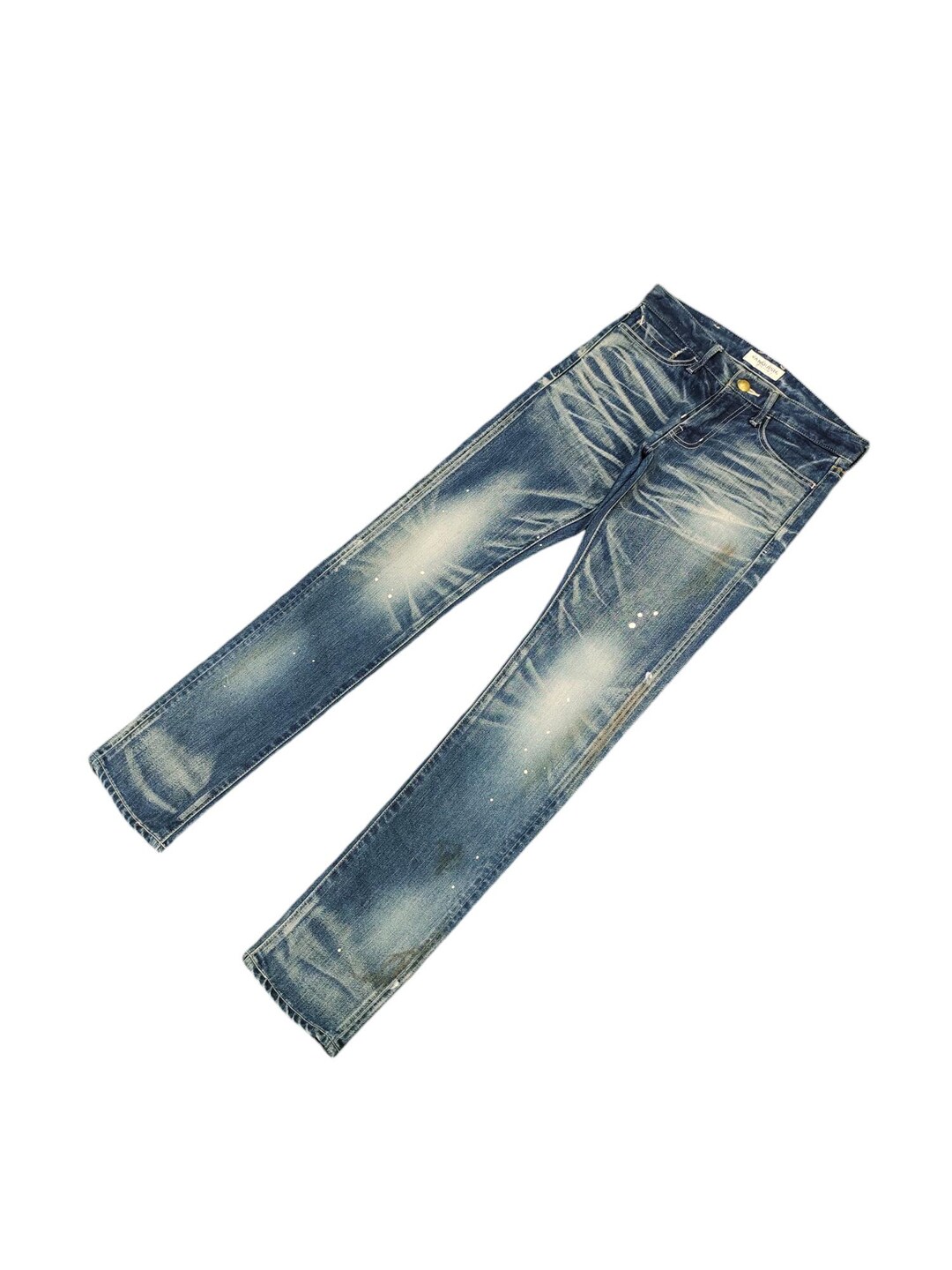 W29x34 Vanquish Japan Clawmark Distress Faded Painted Jeans Slim Fit ...