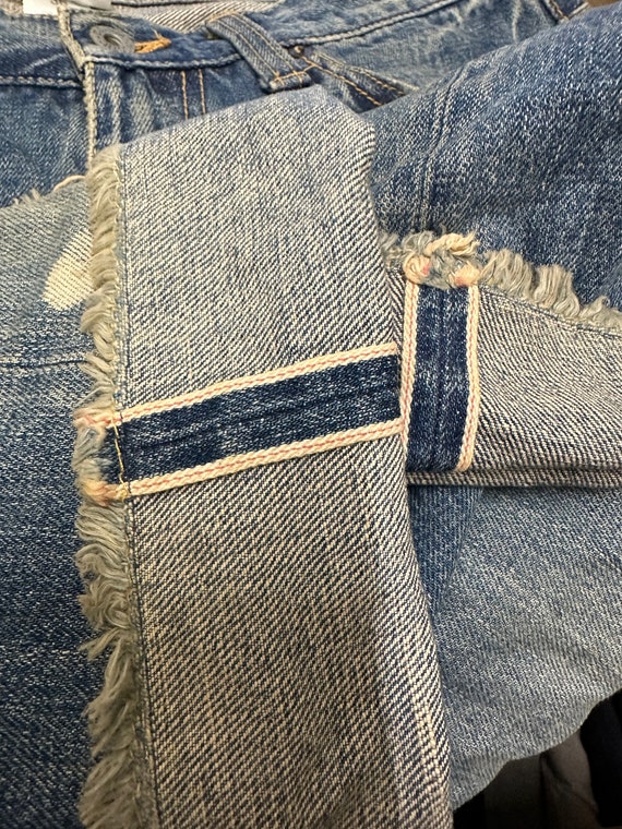 Vintage Masterpiece Selvedge Release Hem Denim Short … - Gem