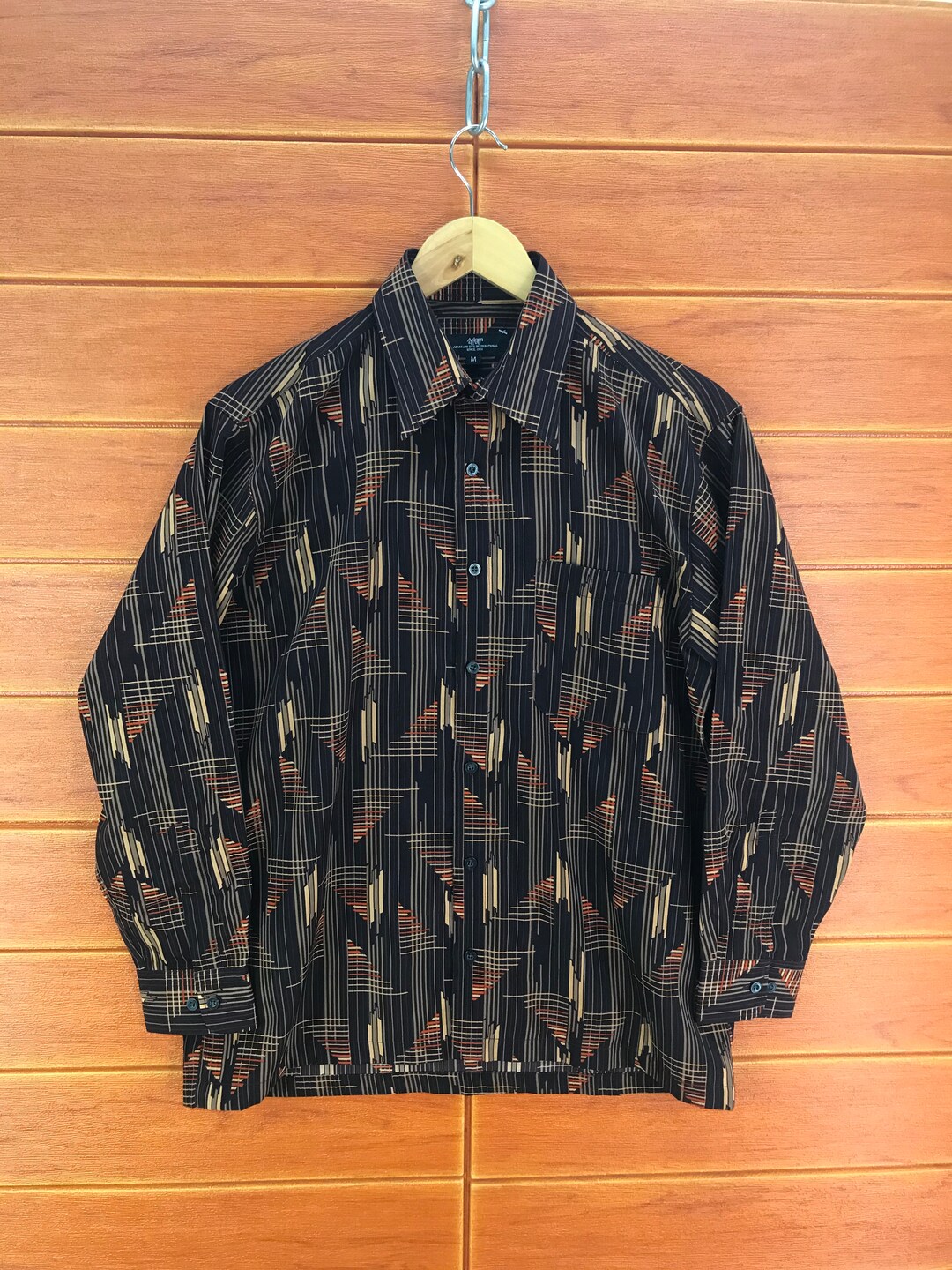 Vintage Adam & Eve Abstract Geometry Button-up Shirt - Size M - Etsy