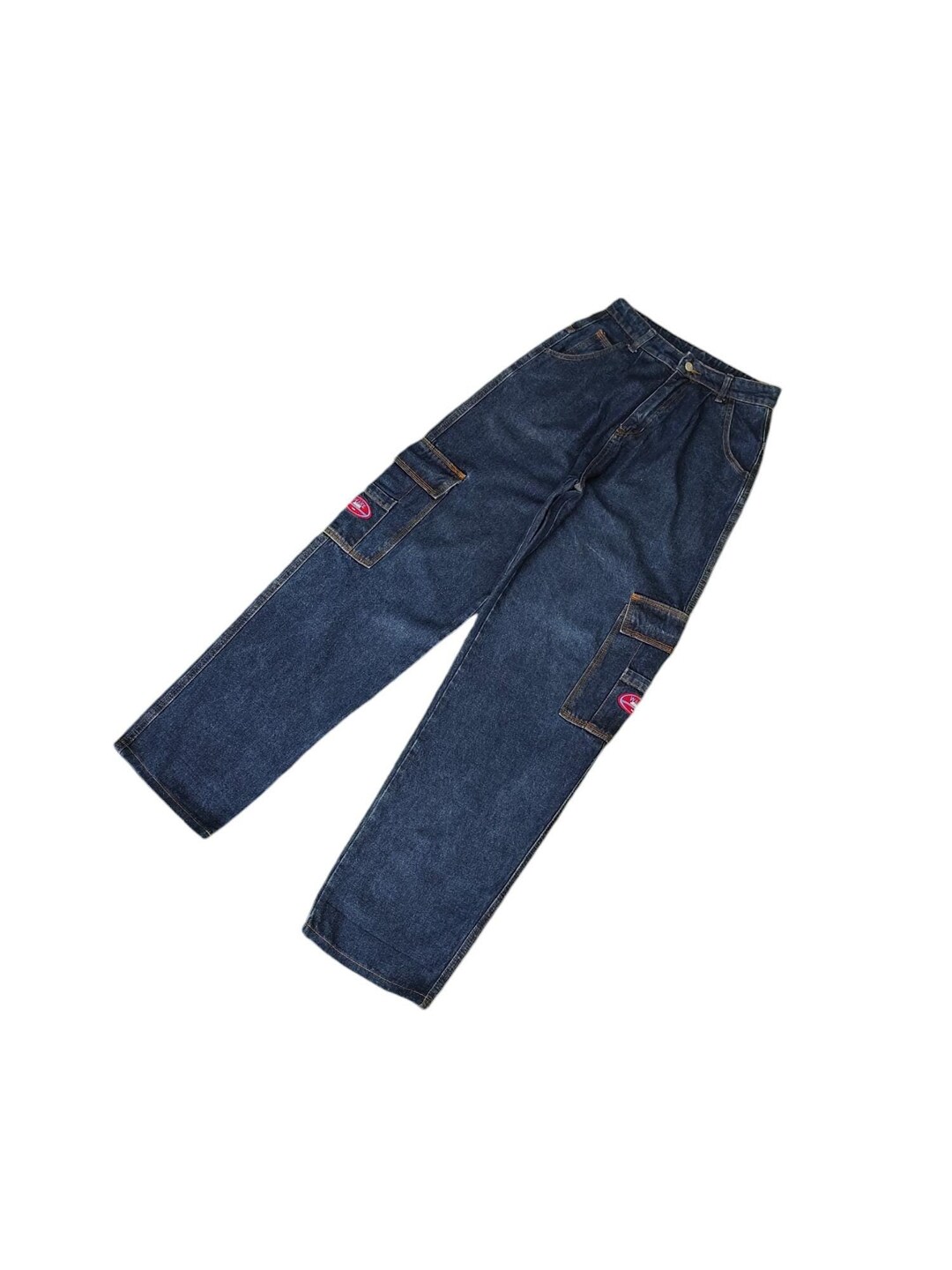 W26x32.5 Baggy Jeans Wake Jean Cargo Denim Wide Leg Y2k Streetwear ...