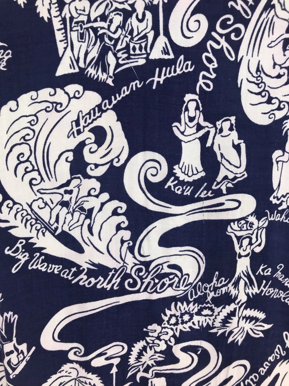 Japanese Hawaiian Aloha Tropical Hula Girls Florals S… - Gem