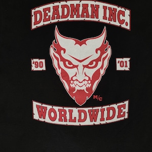 Camiseta vintage de la WWE del año 2001 con el logotipo de Deadman Inc ...