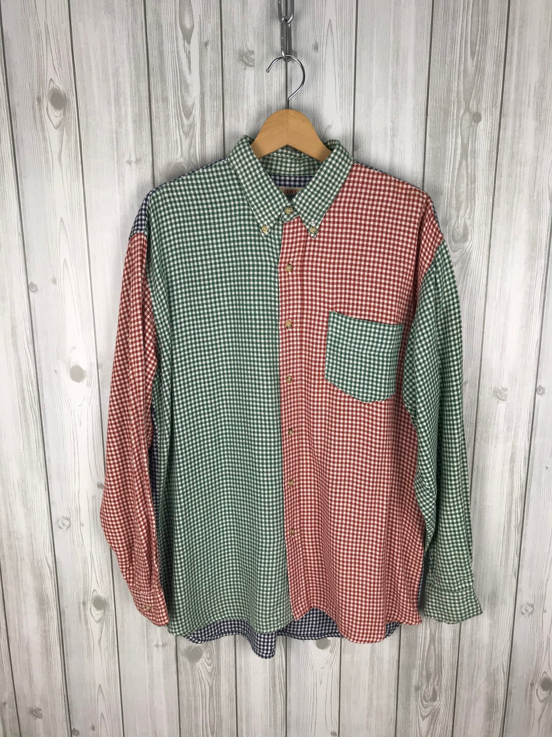 Rare Vintage 90s LEVIS LVC Multi Colour Flannel Shirt Large Size - Etsy