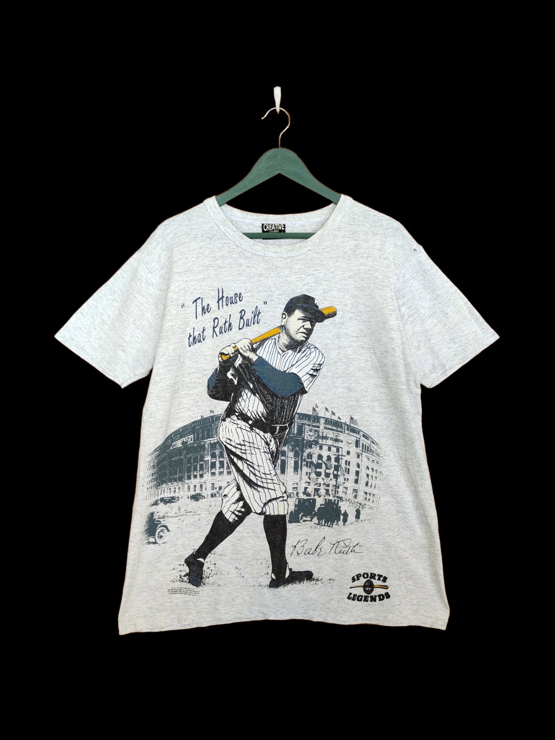 Vintage 90s 'babe Ruth' Sport Legends MLB T-shirt / New York Yankees ...