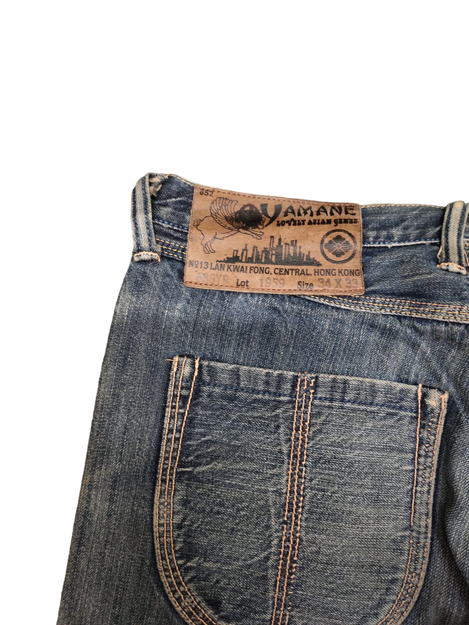 W33x30 Vintage Yamane Evisu Calvin Leong Made Selvedge Denim Jeans ...