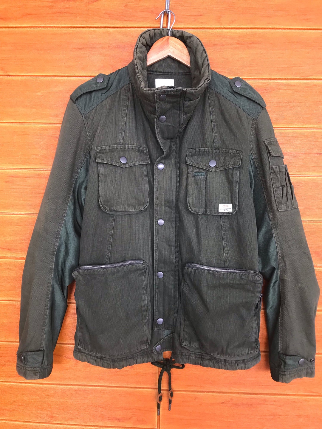 Vintage DIESEL Paisley OG Military Tactial Jacket / Renzo Rosso ...