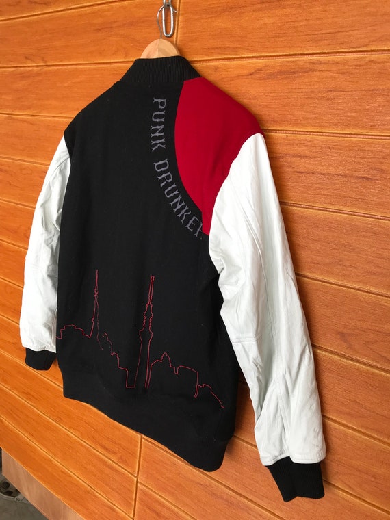 Vintage Punk Drunkers Varsity Jacket / Nice Design / … - Gem