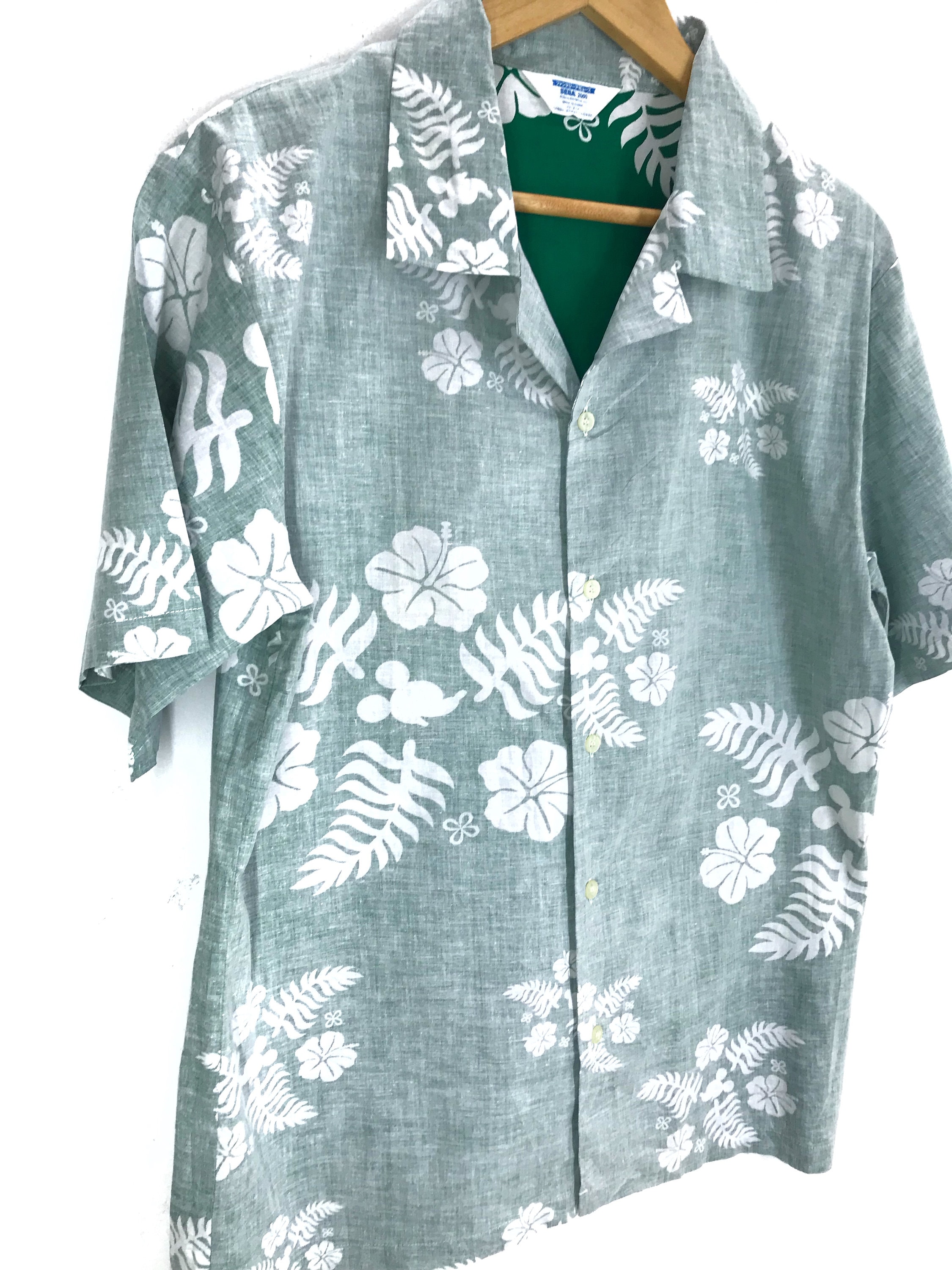 Vintage Disney Sega MICKEY Mouse Flower Asian Motif Reverse Print ...