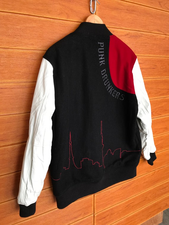 Vintage Punk Drunkers Varsity Jacket / Nice Design / … - Gem