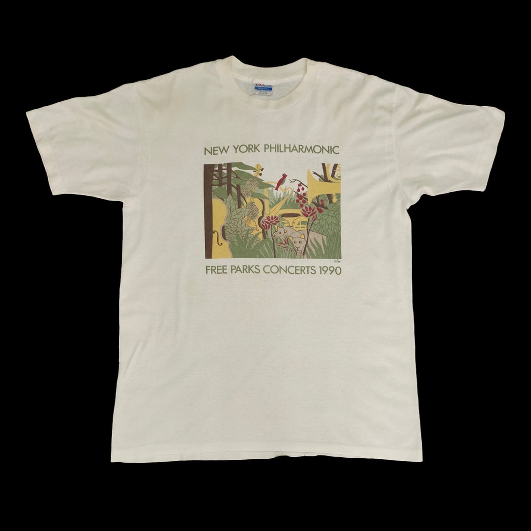 1990 NY Philharmonic Free Parks Concerts Promo T-shirt American Saving ...