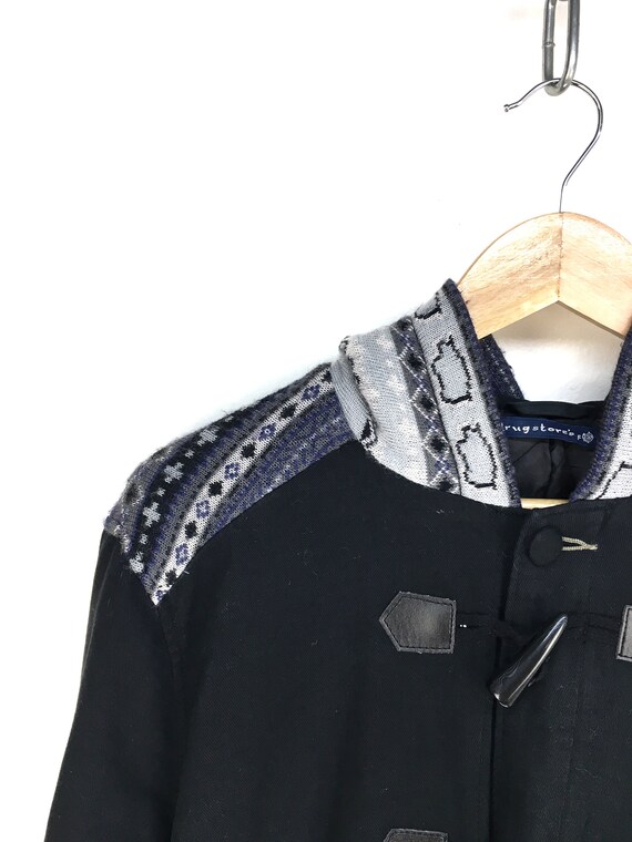 DRUGS STORE Navajo Hooded Quilting Jacket / vintage j… - Gem