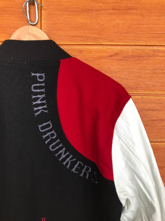 Vintage Punk Drunkers Varsity Jacket / Nice Design / … - Gem