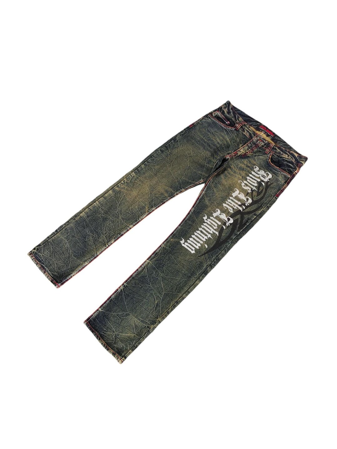 Vintage Y2K Jack Serika 'riots Like Lightning' Tribal Jeans (w34x34.5 ...