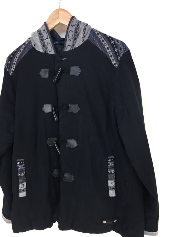 DRUGS STORE Navajo Hooded Quilting Jacket / vintage j… - Gem