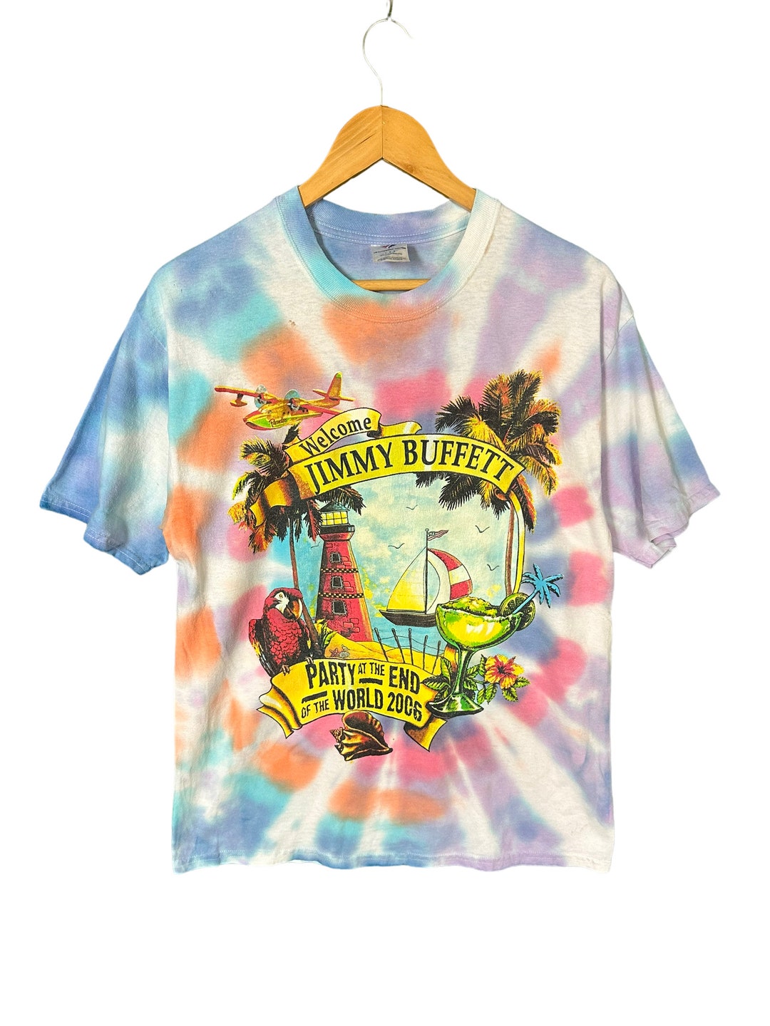 Vintage 00s Jimmy Buffet Tour T-shirt / Party at the End of the World ...