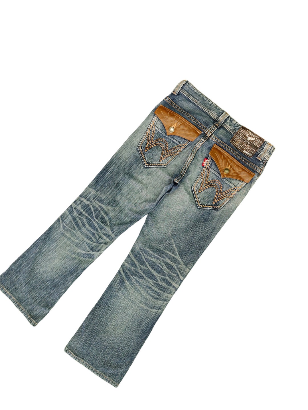 Flare Jeans Edwin XV Distress Faded Boot Cut Y2k Goa Lgb Vintage ...