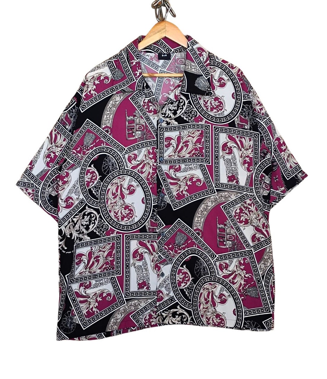 Vintage Japanese Bnw Baroque Novelty Shirt / Baroque Psychedelic Pop ...