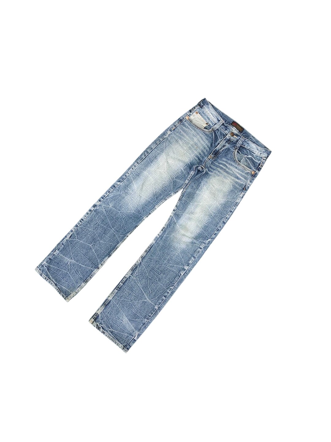 Vintage Exit Japan Clawmark Distress Faded Denim Jeans Japanese Brand ...