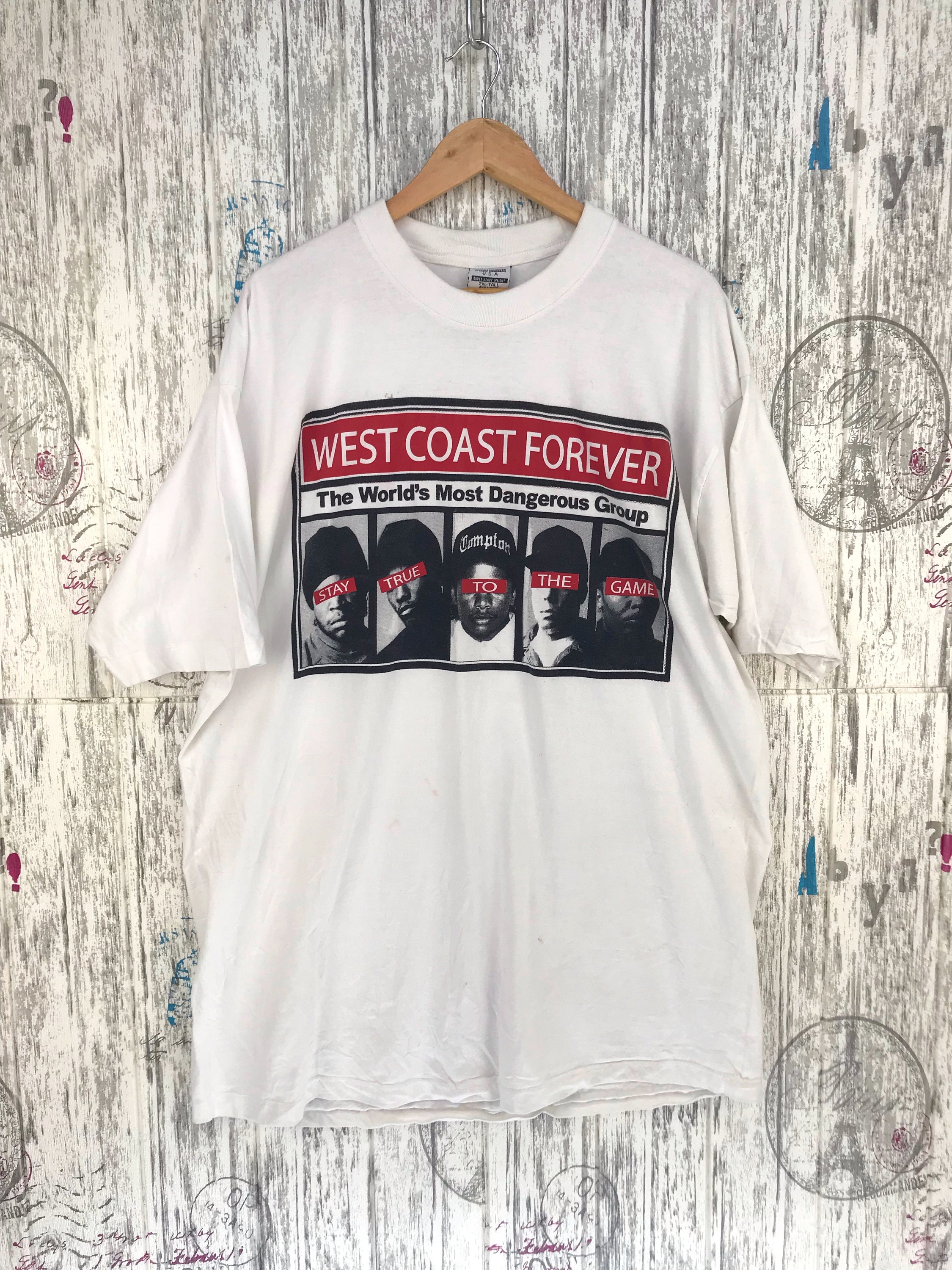 Vintage Y2k NWA Hip Hop Gangsta Rap West Coast Group T-shirt / - Etsy