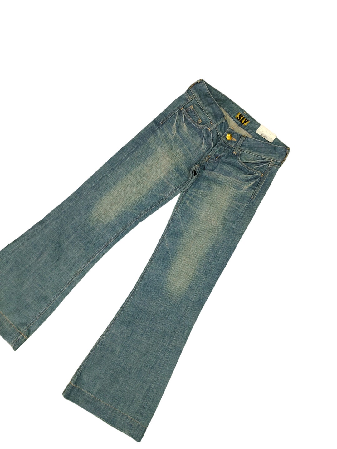 Flare Jeans Sly Japan Faded Low Rise Boot Cut Y2k Goa Style Vintage Streetwear Tornado Mart ...