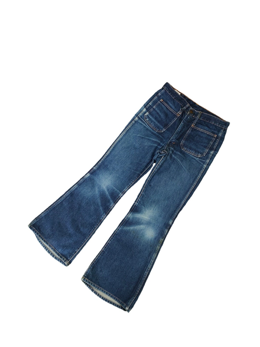 Vintage Big John Flare Jeans: 80s Faded Denim Bootcut - Waist 31 - Etsy